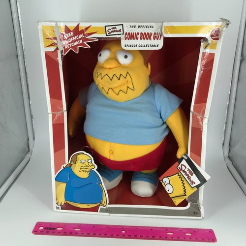 The Simpsons Plush APPLAUSE Comic Book Guy with Box EXTREMELY RARE ...