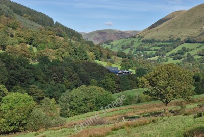 Photo 6x4 View up the Dyfi valley Aber-Cywarch Showing the mixed good ...