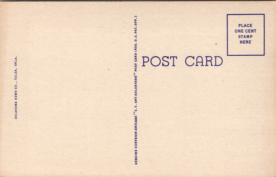 Scene On Campus University Of Tulsa Oklahoma Vintage Postcard | eBay