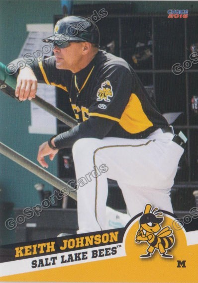 2016 Salt Lake Bees Keith Johnson MGR Los Angeles Angels | eBay