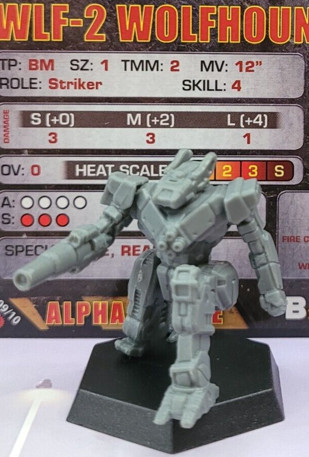 Battletech Wolfhound Mech Inner Sphere 1st Somerset Strikers Lance ...