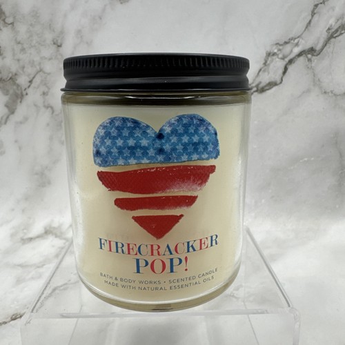 Bath & Body Works FIRECRACKER POP Scented Candle Single Wick 7 oz NEW FREE SHIP | eBay