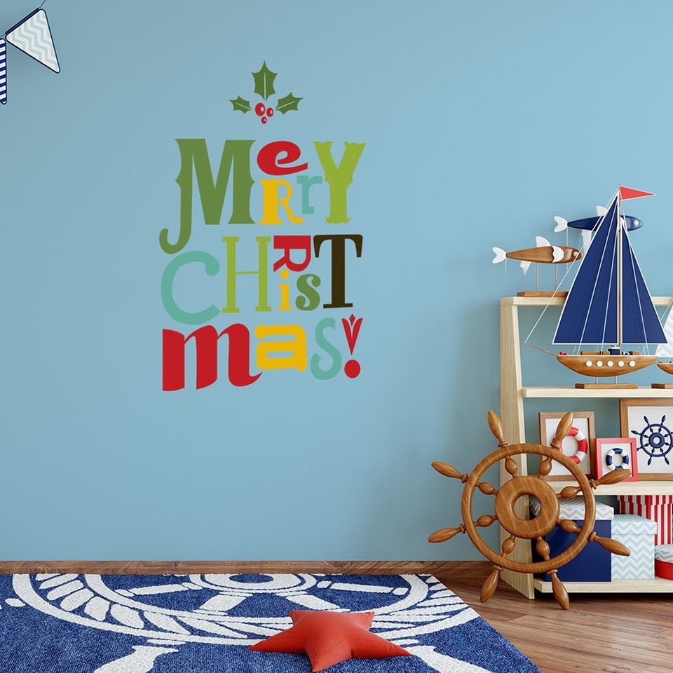 Christmas Window Stickers Decorative Wall Decals DIY Removable Vinyl ...