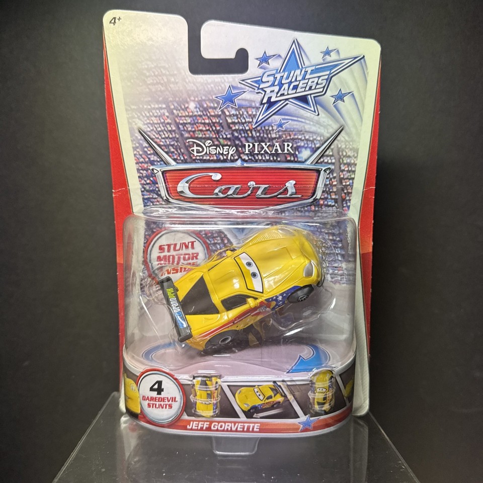 Disney Pixar Cars Movie Stunt Racers Mattel Jeff Gorvette Toy Car 2012 ...