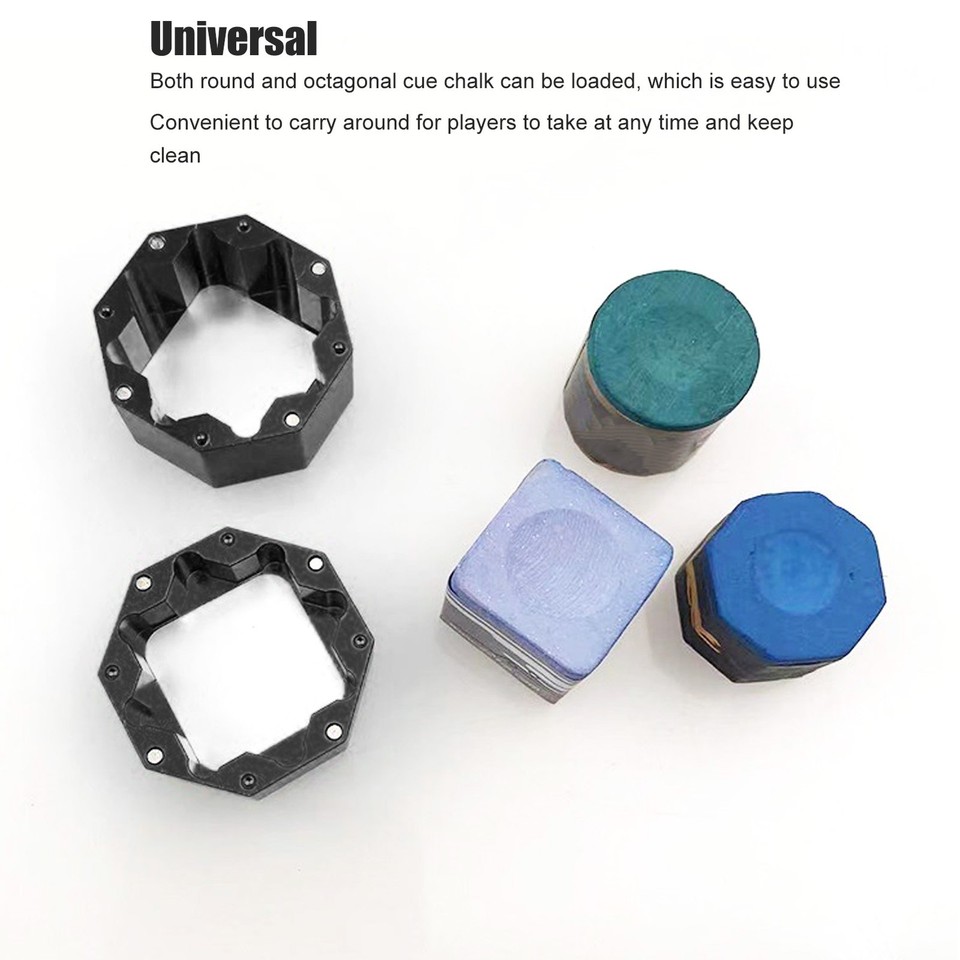 Chalk Box Holder Alloy Octagonal Billiard Chalk Case For Billiards ...