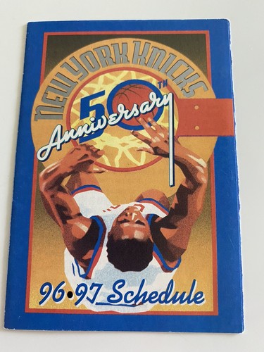 New York Knicks 1996-97 Pocket Schedule | eBay