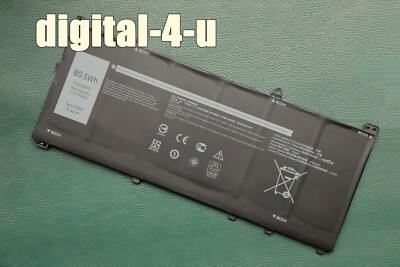 New VG661 80.5Wh Laptop Battery fits for Alienware X14 Series 31CP5/46/ ...