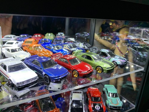 Car Display Case 4 Tier Acrylic LED Light 1/18 Model 1/24 Diecast 1/64 ...