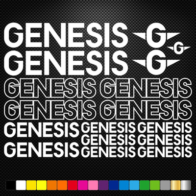 FITS Genesis Cycles Vinyl Decal Stickers Sheet Bike Frame Cycling ...