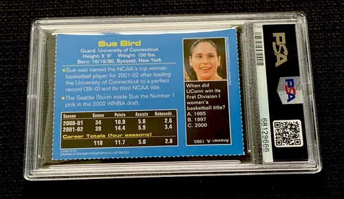 Sue Bird ROOKIE RARE 2002 Sports Illustrated SI For Kids UCONN STORM ...
