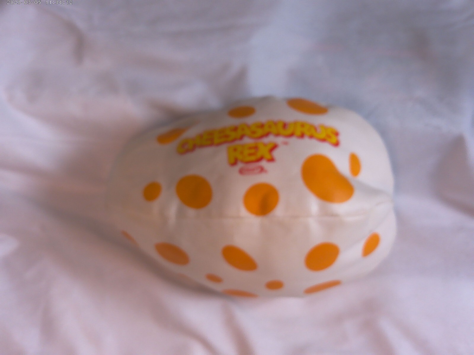 1990's Vintage Kraft Cheesasaurus Rex Dinosaur/Egg Plush Toy ...