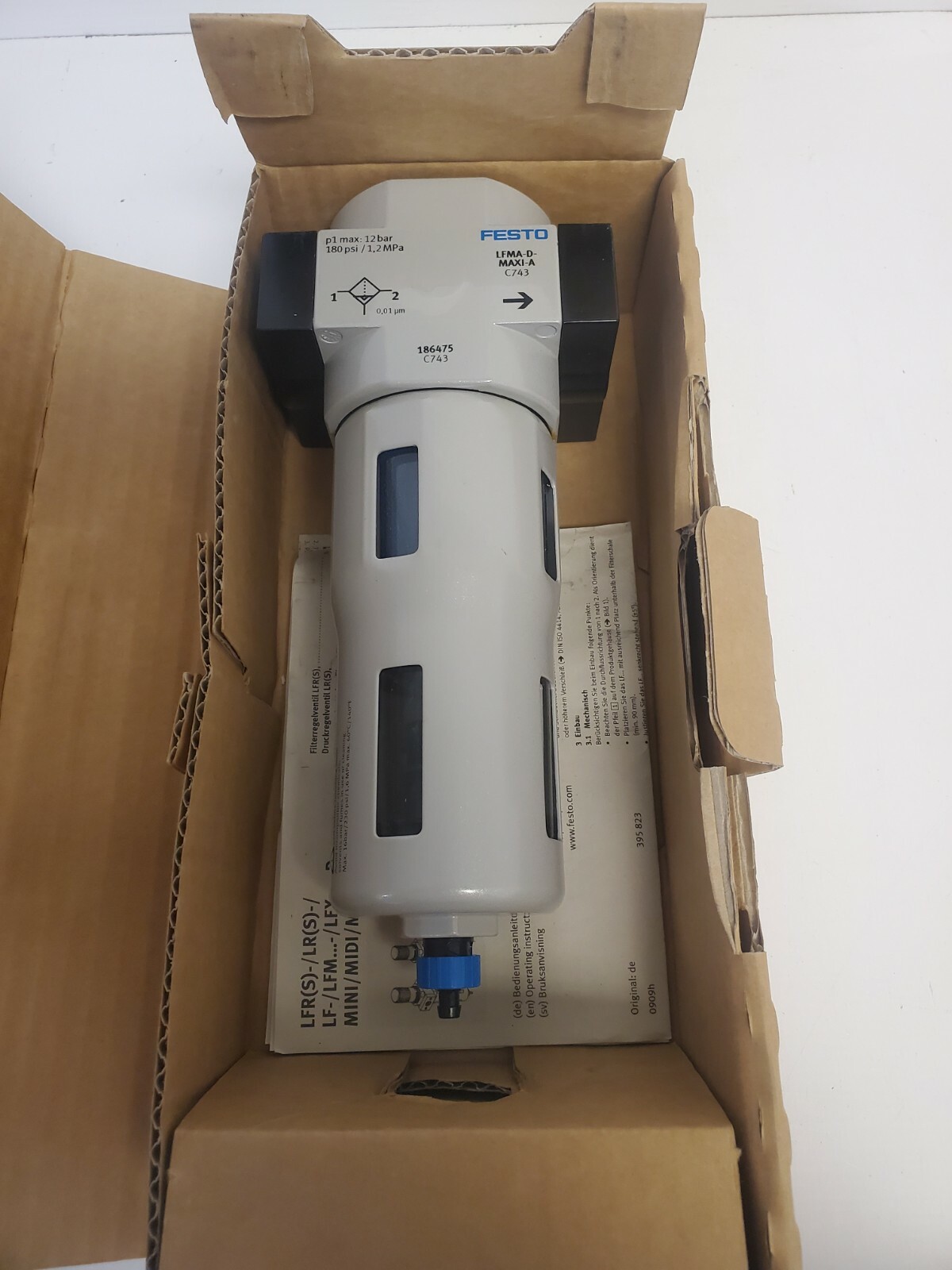NEW IN BOX! FESTO MICRO FILTER LFMA-1/2-D-MAXI-A | eBay