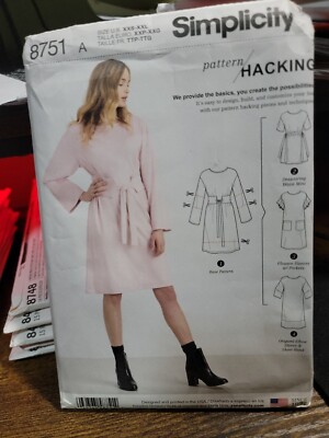 Simplicity Sewing Pattern 8751 Misses Dress Options for Design Hacking ...