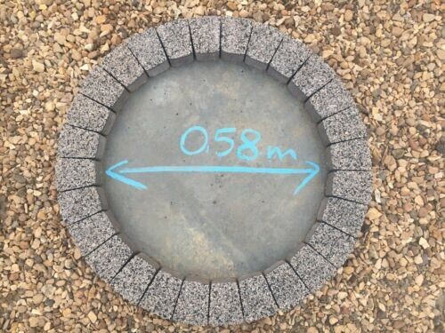 78 cm grey Circle Ring Concrete Stone Edging Brick Tree Surround Grass ...