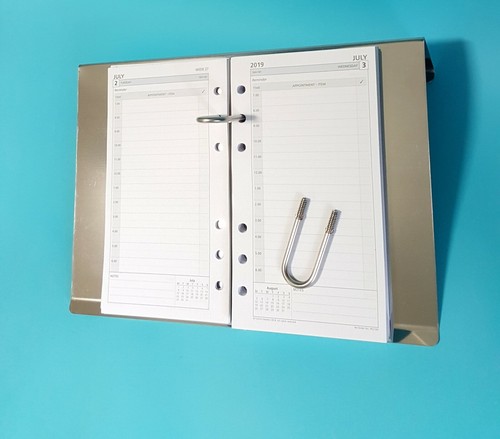 Harbour Polished Stainless Steel Appointment Diary Stand - Side Opening ...