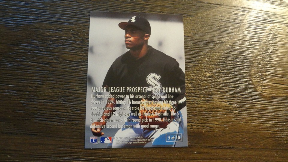 1995 FLEER #5 OF 10 RAY DURHAM PROSPECTS BASEBALL CARD | eBay