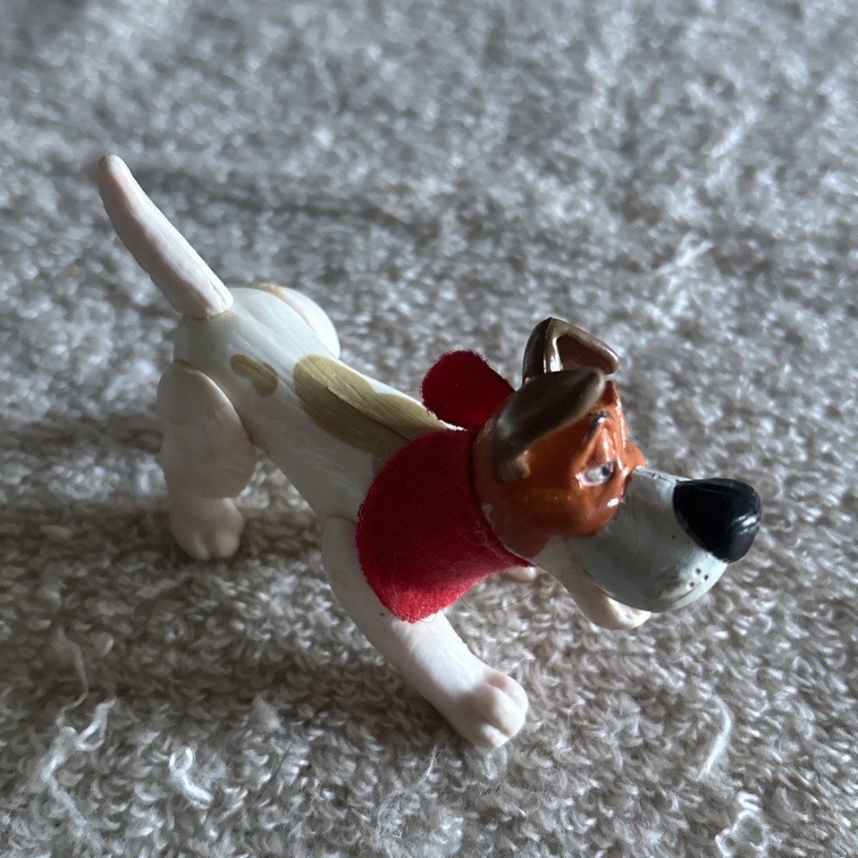 Disney Oliver & Company Dodger Dog Figure Toy Red Bandana PVC Mini ...