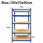 150 - 200 CM Shelving Rack Metal Shelves for Garage Home Storage Shed ...