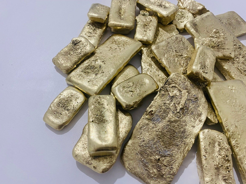 100 Grams Scrap Gold Bar For Gold Recovery Melted Different Computer ...