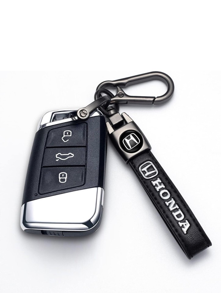 Honda - Genuine Leather Keychain Car Key Chain Ring - NEW | eBay