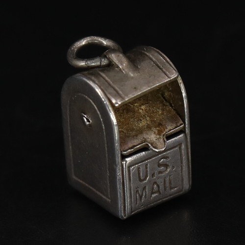 VTG Sterling Silver - MEXICO US Mail Postal Box (opens) Bracelet Charm ...