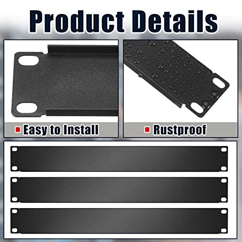 10 Pieces Blank Panel Metal Rack Mount Filler Panel Blank Rack Mount ...