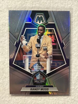2023 Panini Mosaic Football Randy Moss Hall of Fame Silver Prizm ...
