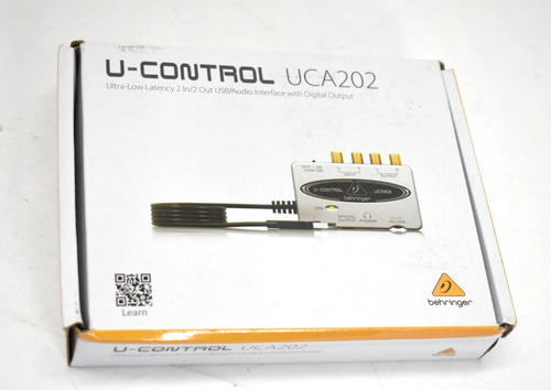 Behringer UCA202 U-Control Ultra Low-Latency 2 In/2 Out USB Audio ...
