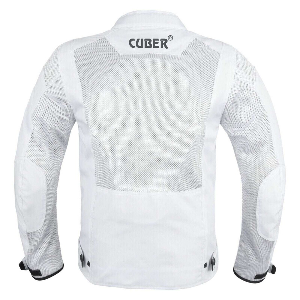 CUBER MOTORCYCLE BREATHABLE MESH JACKET MENS WITH CE ARMOR BIKERS ...