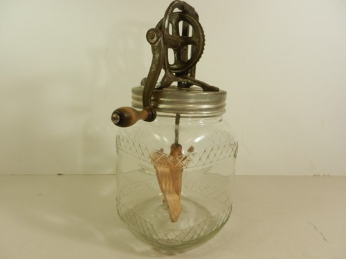 Vintage Dazey 40B Butter Churn 3 Qut. Diamond Striped Jar | eBay