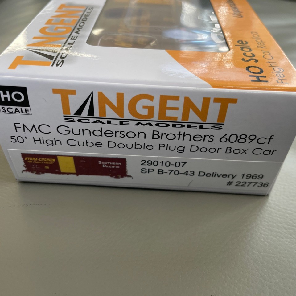 TANGENT HO SP B-70-43 Delivery 1989 Gunderson 6089 50′ High Cube Boxcar ...