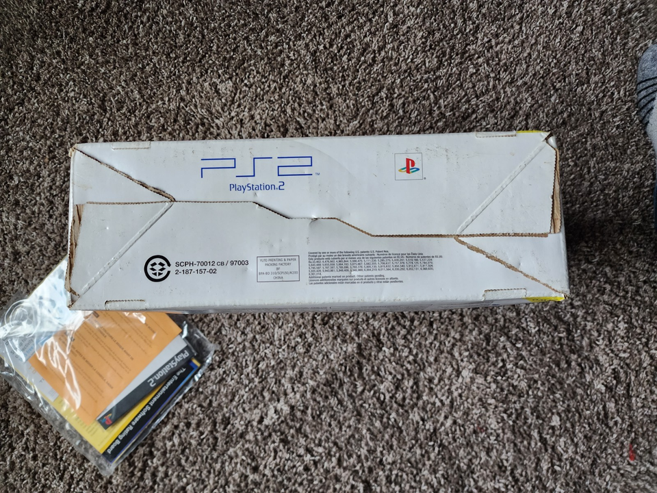 PS2 Black Slim SCPH-70012 Retail Box and sealed manual, inserts ONLY | eBay