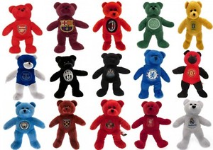 Football Toy Bear Solid Mini Plush Toy - Arsenal, Liverpool, Manchester ...
