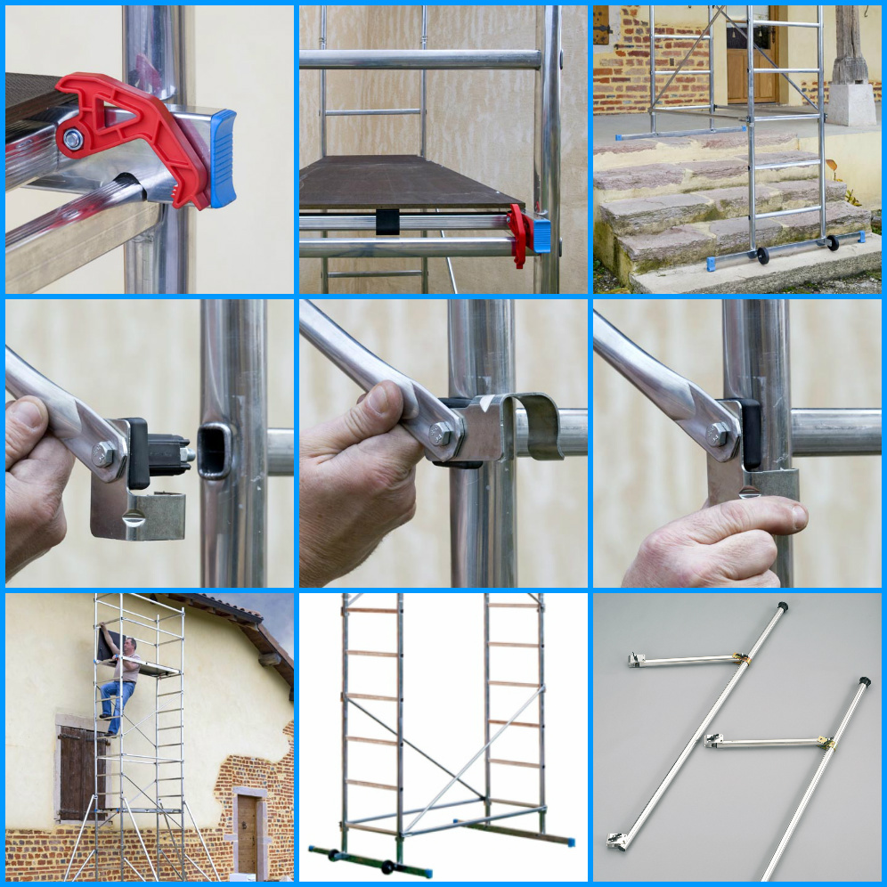 Pair of Stabilisers Outriggers for First 5 Aluminium Scaffold Tower ...