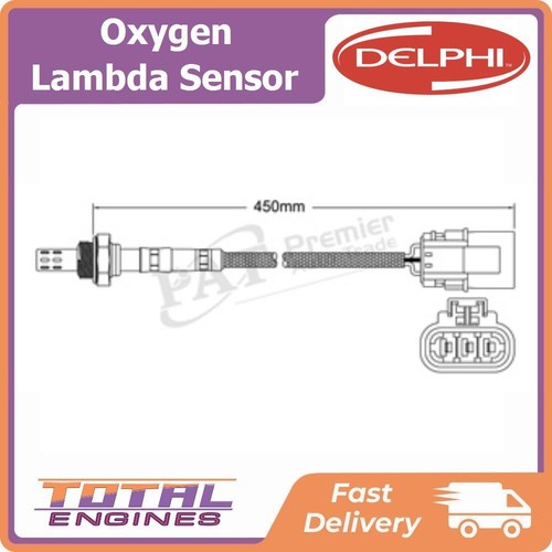 Delphi Oxygen Lambda Sensor fits Nissan 180SX S13 2.0L 4Cyl SR20DET ...