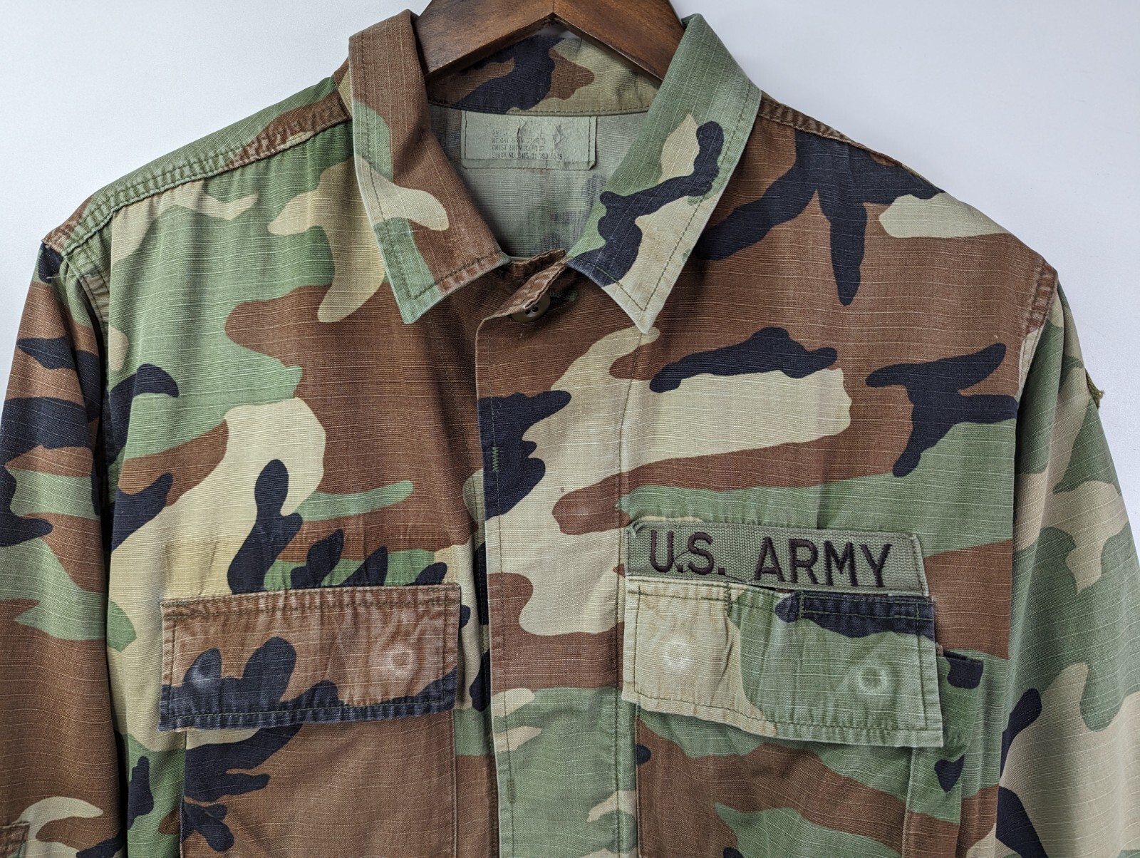 US Army Jacket Woodland Camo Combat Hot Weather Coat … - Gem