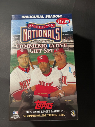 2005 Topps Washington Nationals Inaugural Season Commemorative Gift Set ...