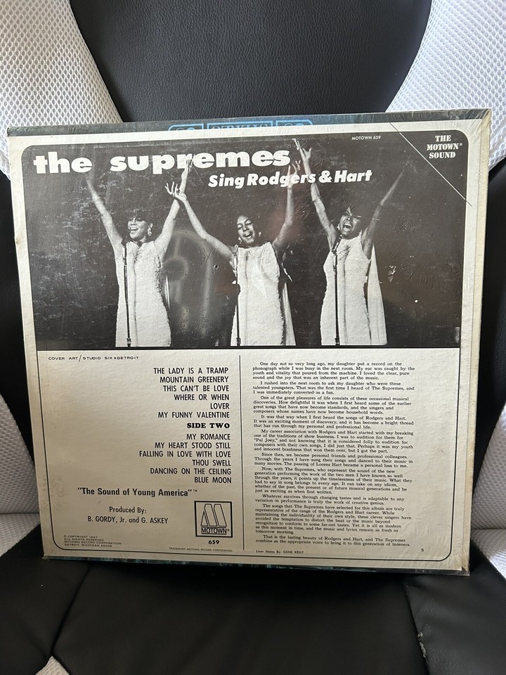 The Supremes Sing Rodgers & Hart New SEALED vinyl LP Diana Ross Motown ...