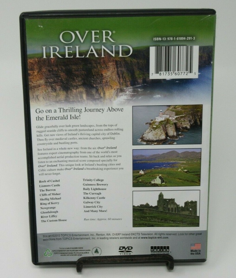 OVER IRELAND: CULTURAL & HISTORIC DESTINATIONS DVD, BREWERY, CASHEL ...