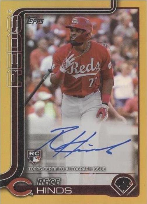 2025 Topps Series 1 - Flagship Real One Autographs Rece Hinds #217 Gold ...