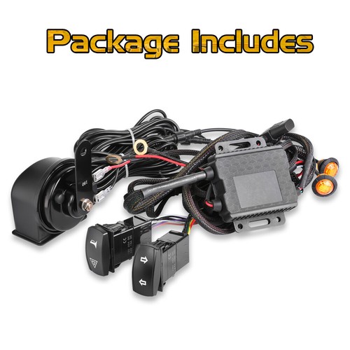 Universal UTV Turn Signal Horn Street Legal Kit w/Rocker Switch for ...