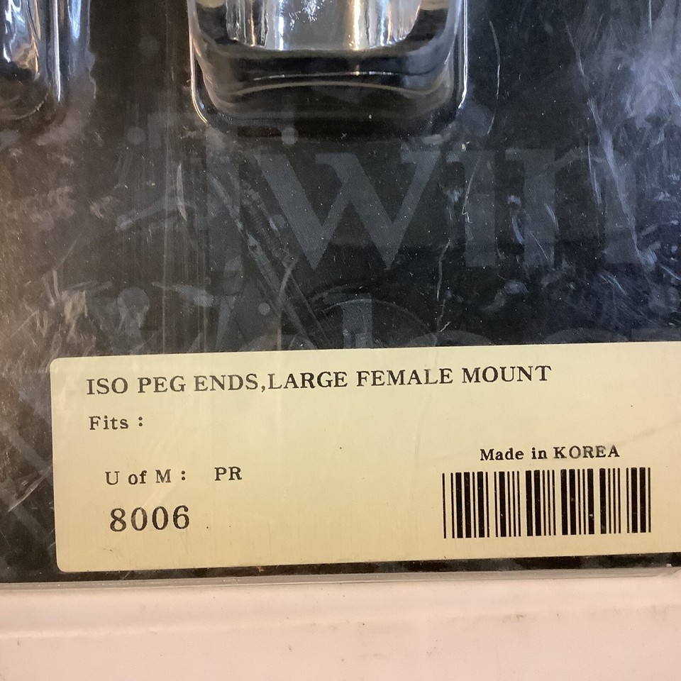 Kuryakyn 8006 Chrome Female Mounts for Bullet Mount Footpegs - Pair | eBay