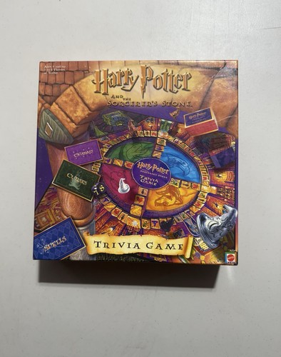Harry Potter and The Sorcerers Stone Trivia Game 42748 Mattel Year 2000 ...