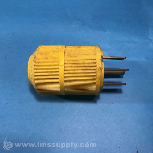 Yellow Pull to Disconnect Straight Connector, 50A-125/250V USIP | eBay