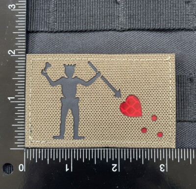 Blackbeard Pirate navy Seal DEVGRU Tactical morale IR Patch Hook Loop 3 ...