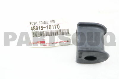 4881516170 Genuine Toyota BUSH, FRONT STABILIZER BAR, NO.1 48815-16170 ...