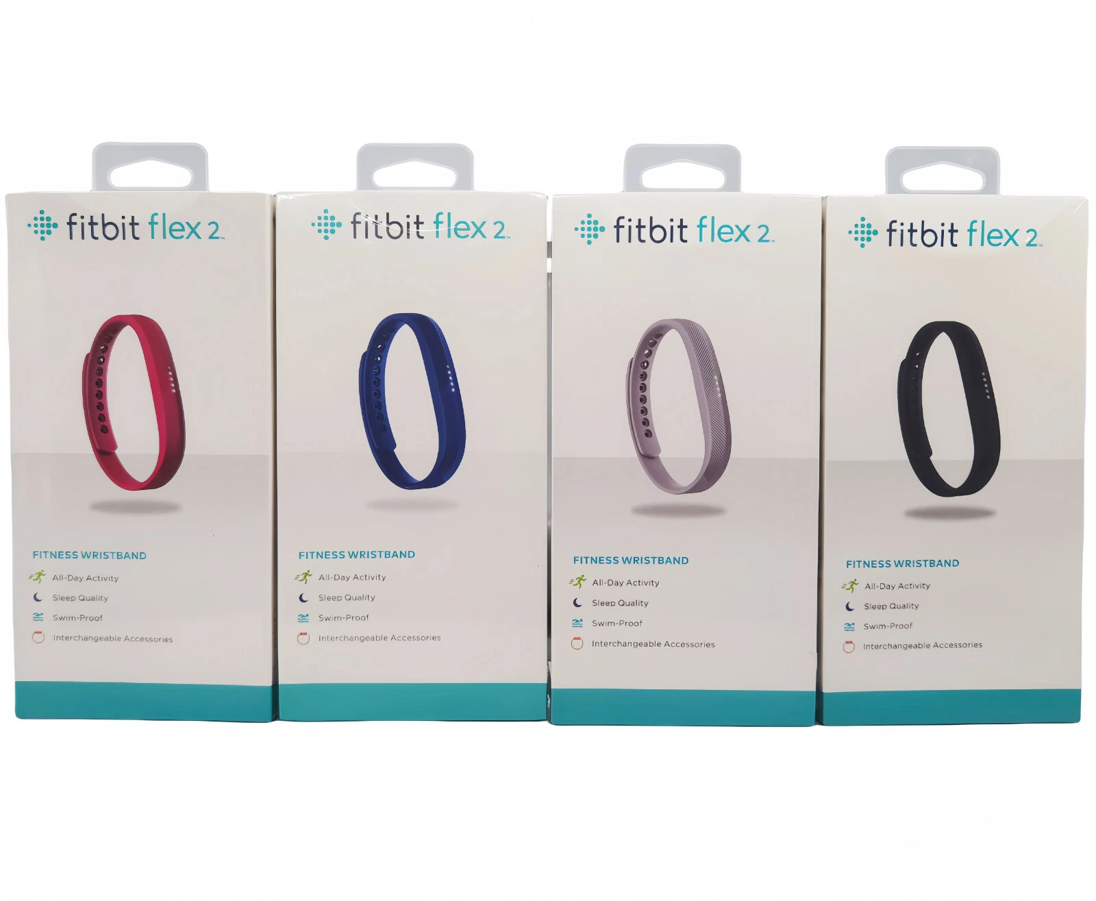 NEW Fitbit Flex 2 Health Activity Sleep Tracker Sports S & L Band ...