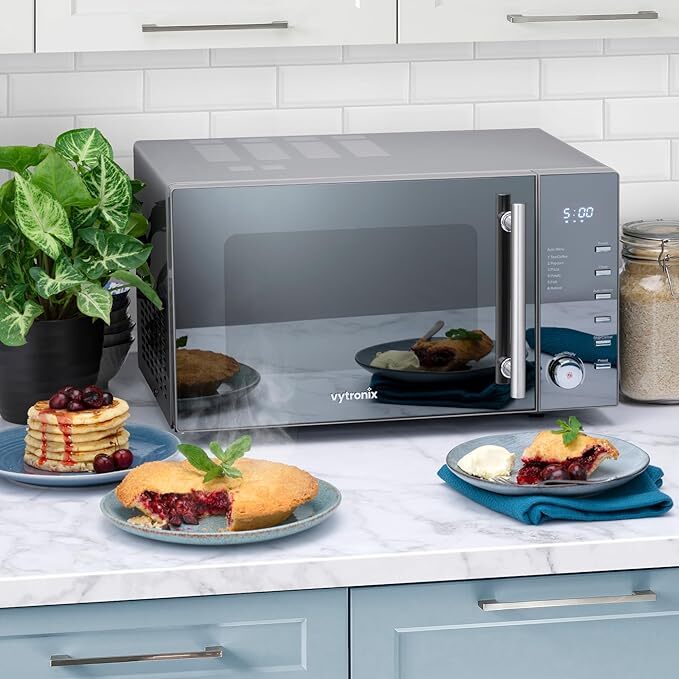 Vytronix Digital Microwave Oven 900W 25L 10 Power Level Freestanding ...