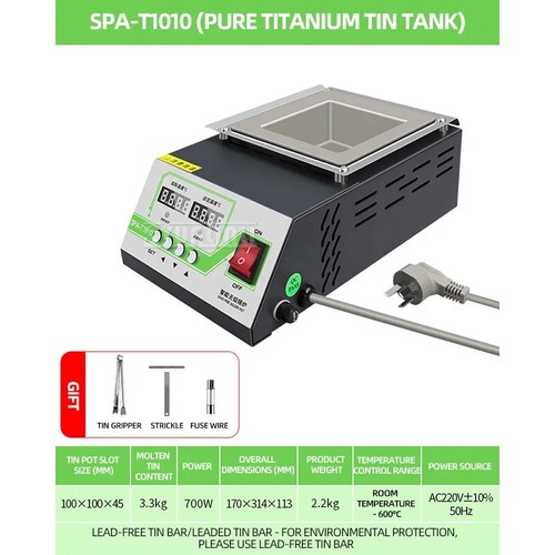 Desktop Dip Welding Machine Solder Pot Tin Furnace High Power Lead-free ...