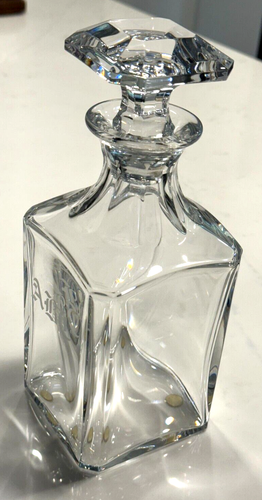 BACCARAT HARCOURT PATTERN SQUARE CRYSTAL DECANTER | eBay
